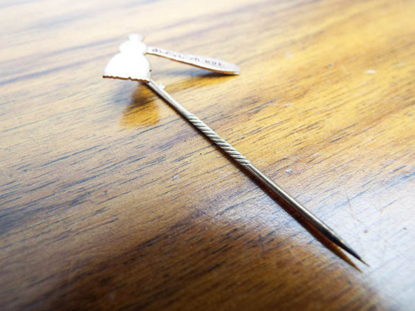 Antique WCTU Prohibition Death to Rum Hatchet Lapel Pin – Yesteryear ...