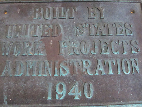Bronze Plaques, Vintage Signs, 1940 WPA Bronze Plaque – Yesteryear ...
