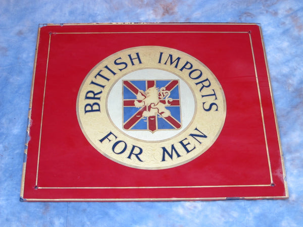 Vintage Advertising Canvas Glass Sign British Imports – Yesteryear ...