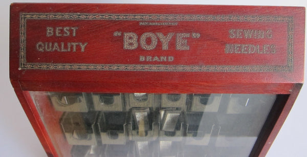 Vintage Advertising Boye Sewing Needles Display Case – Yesteryear ...