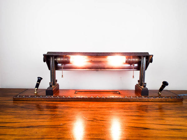 Antique Mission Arts & Crafts Partners Desk Lamps – Yesteryear Essentials
