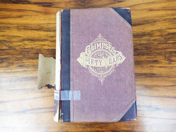 First Ed Vintage WCTU Glimpses of Fifty Years Frances Willard Helen M ...