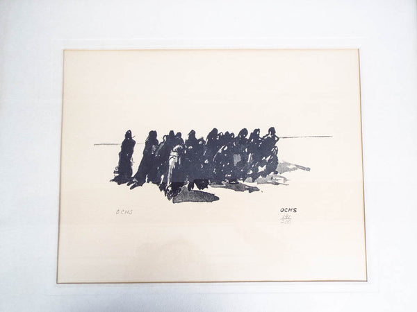 Vintage Signed Black and White Limited Edition Print Jacques Ochs ...
